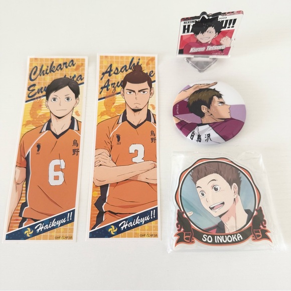 Accents | Haikyu Haikyuu Official Collectibles Set Pins Acrylic Figure ...